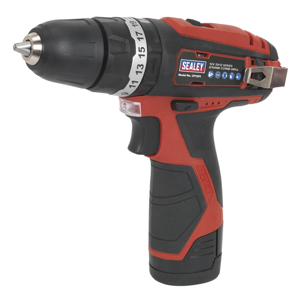Sealey CP1201 │ SV12 Series 10mm Cordless Combi Drill 12V - Body Only ...