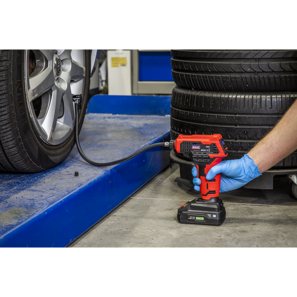 Sealey CP20VAP │ SV20 Series Cordless Tyre Inflator 20V - Body Only ...