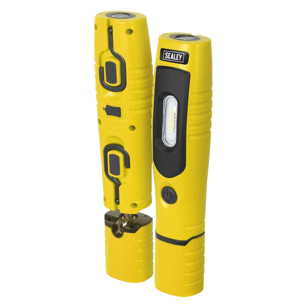 Sealey LED3602Y ⏐ Rechargeable 360° Inspection Light 4W & 3W SMD LED ...