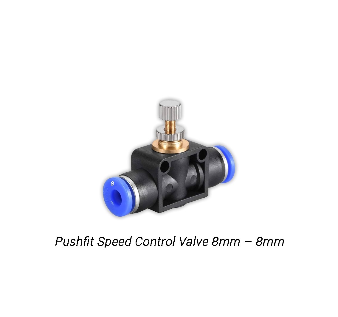 Pushfit Speed Control Valve 8mm - 8mm | Compressed Air Systems UK and ...